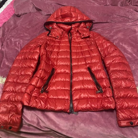 Moncler | Jackets & Coats | Moncler Red Puffer Jacket | Poshmark